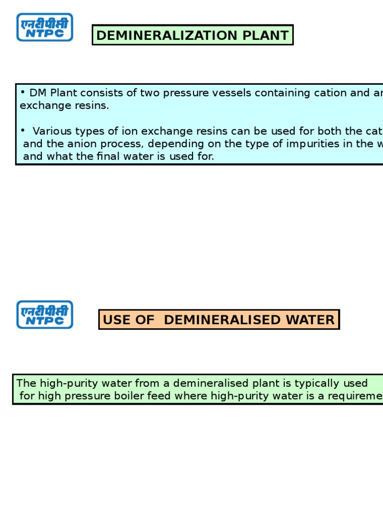 2dm Plant Opr | PDF | Ion Exchange | Ion