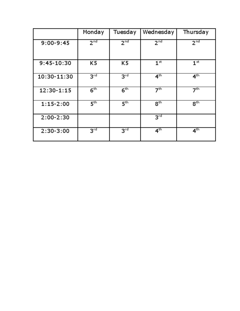 Title I Schedule | PDF
