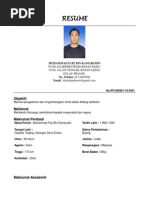 Contoh Resume (BAHASA MELAYU) - MUHAMMAD SUHAIMI BIN AB. AZIZ | PDF