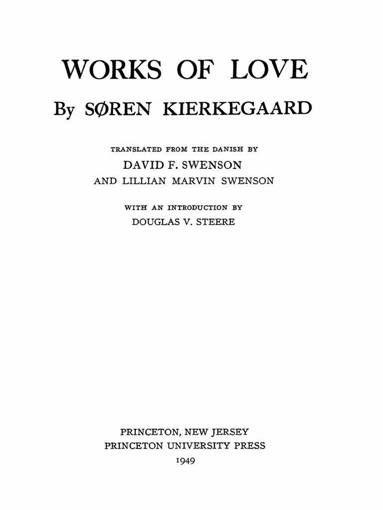 (Soren Kierkegaard) Works of Love | PDF