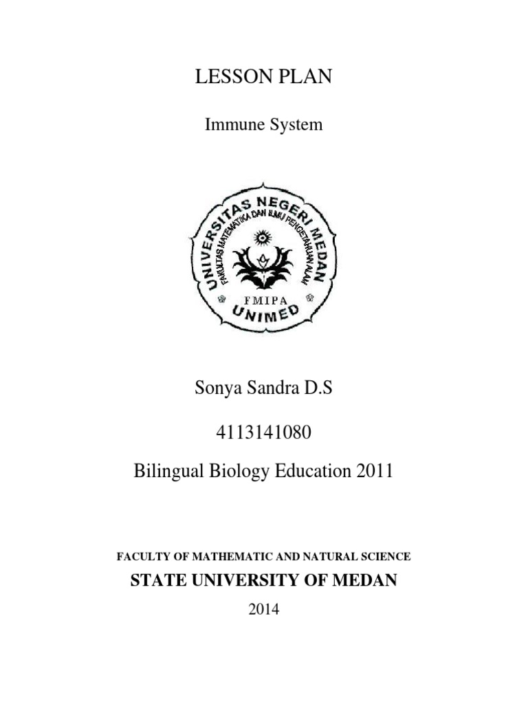 High School Immune System Lesson Plan | PDF | Lymph | White Blood Cell