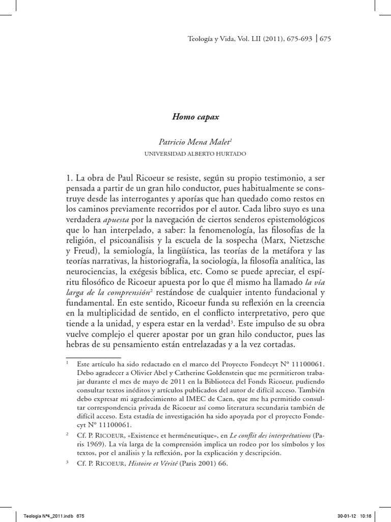 Homo Capax Dei | PDF | Existencia | Filosofía