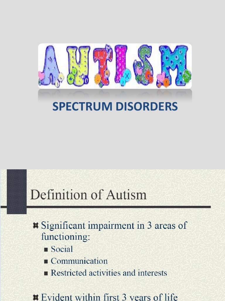 Understanding Autism Spectrum Disorders | PDF | Wellness