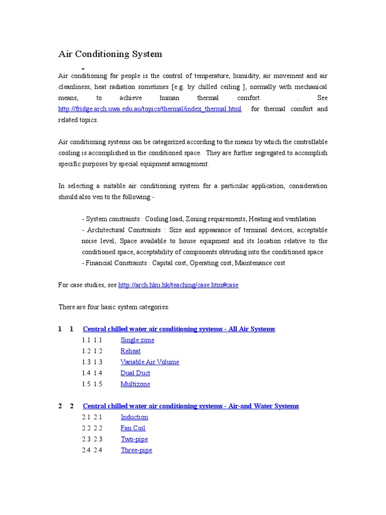 Air Conditioning System | PDF | Air Conditioning | Heat Pump