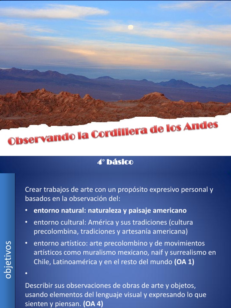 Colores y Formas de la Cordillera Andes | PDF | Andes | Chile