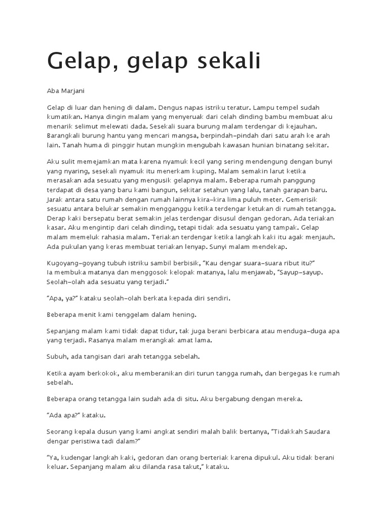 Kumpulan Cerpen Kompas PDF | PDF