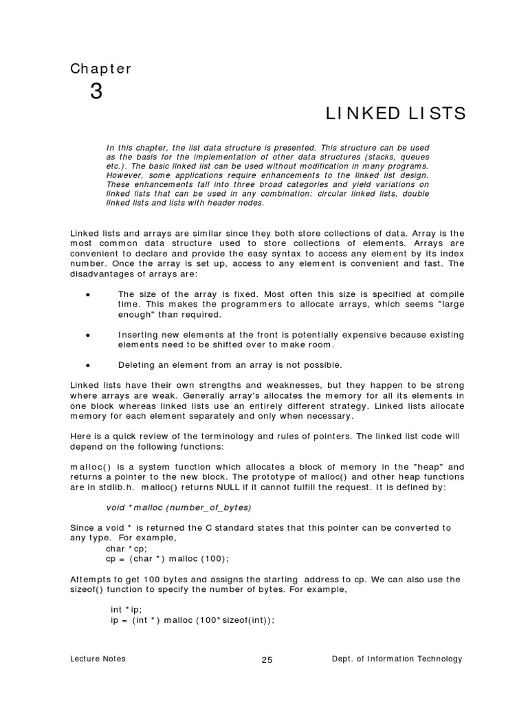 Understanding Linked Lists in Programming | PDF | Array Data Structure | Pointer (Computer ...