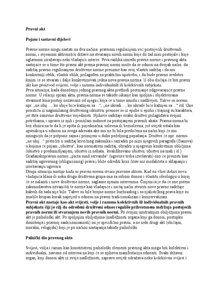 Pravni Akt | PDF