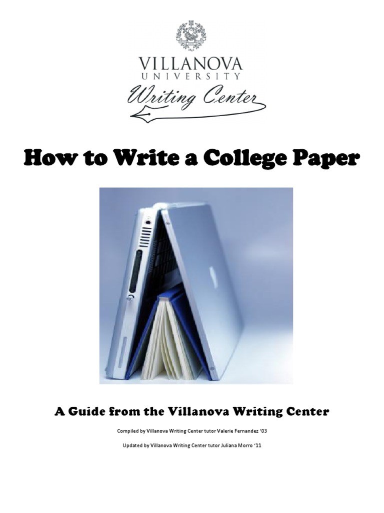How To Write A College Paper From Villanova University | PDF | Academic ...
