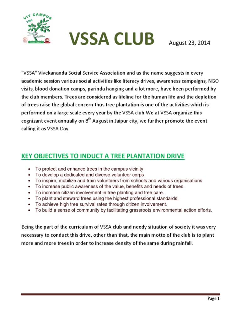 Report Tree Plantation | PDF | Non Governmental Organization | Volunteering