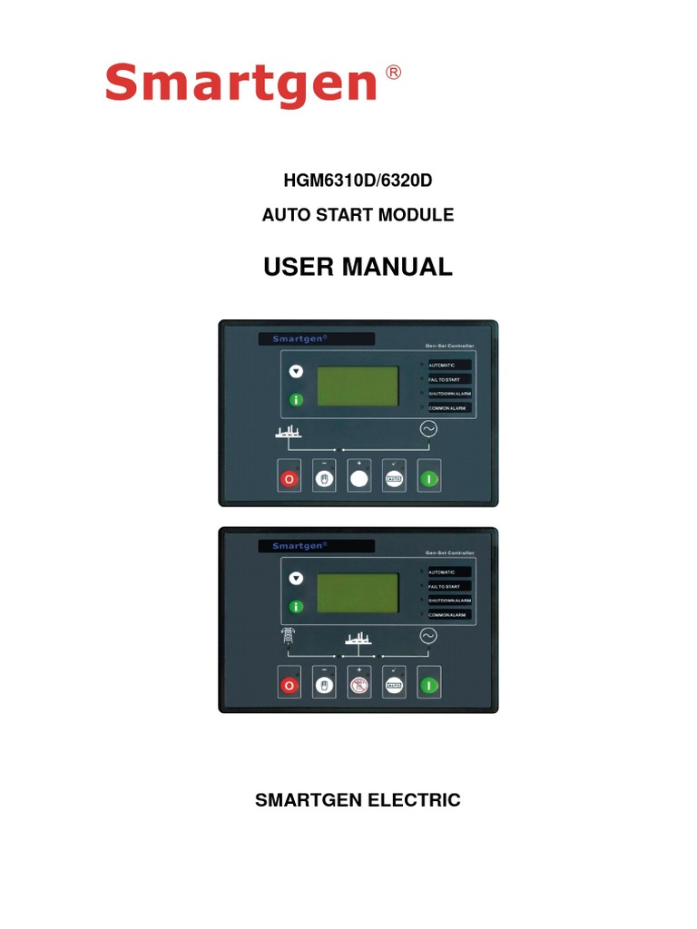 Manual Smartgen HGM 6320 - Ced 100ks | PDF | Mains Electricity | Relay