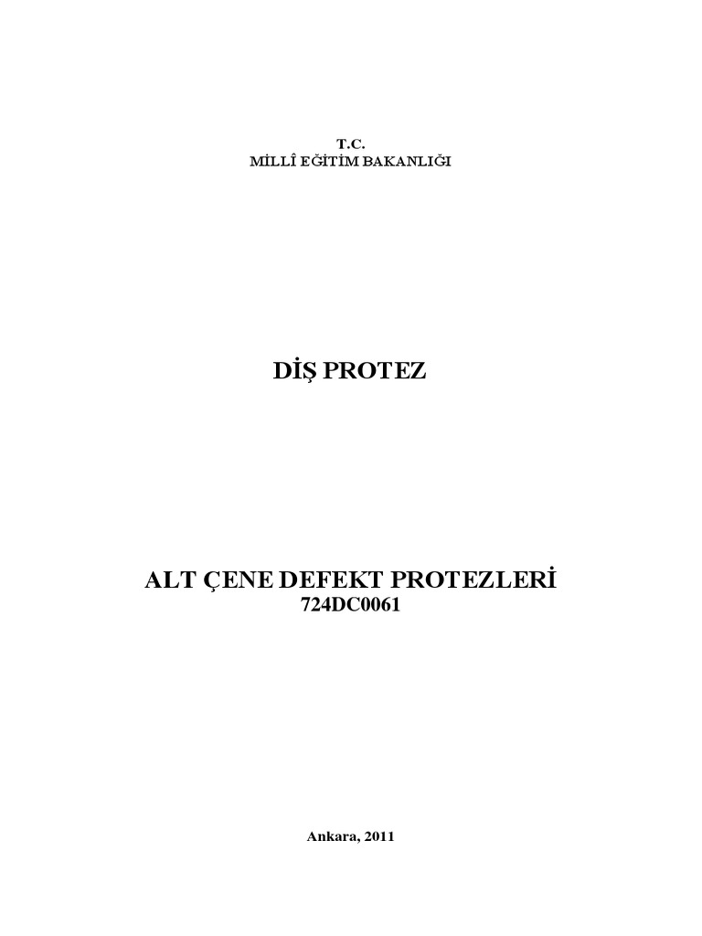 Alt Çene Defekt Protezleri | PDF