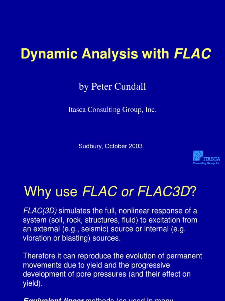 Soil Dynamics Using Flac | PDF | Deformation (Engineering) | Elasticity ...