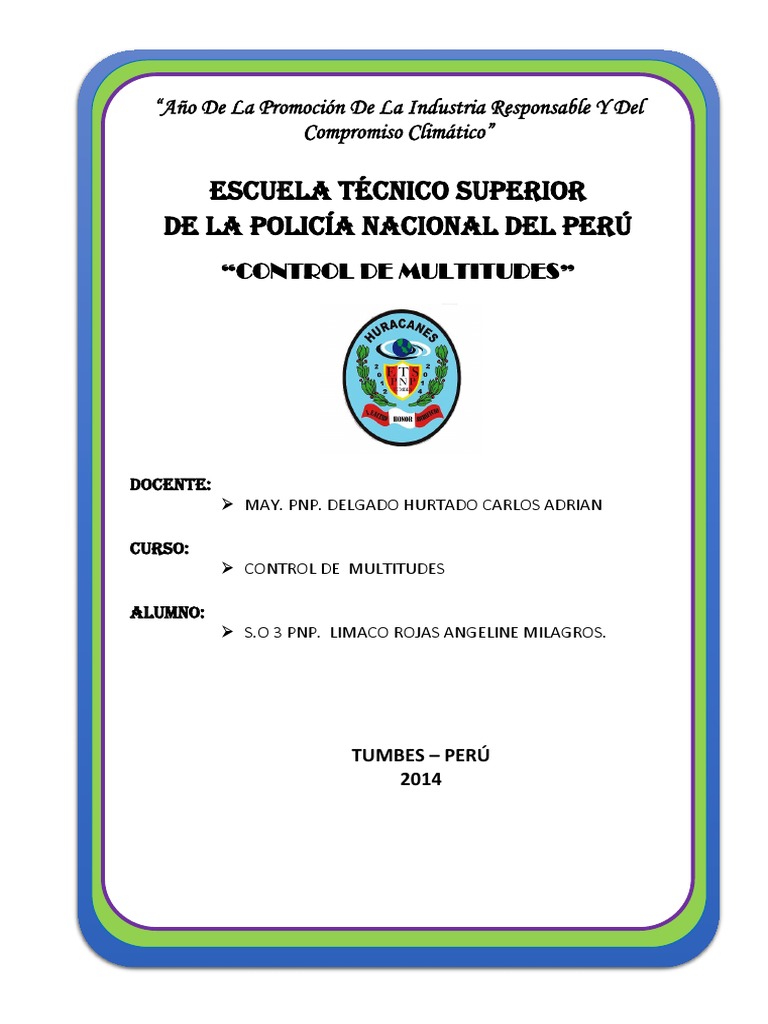 Control de Multitudes | PDF | Policía | Planificación