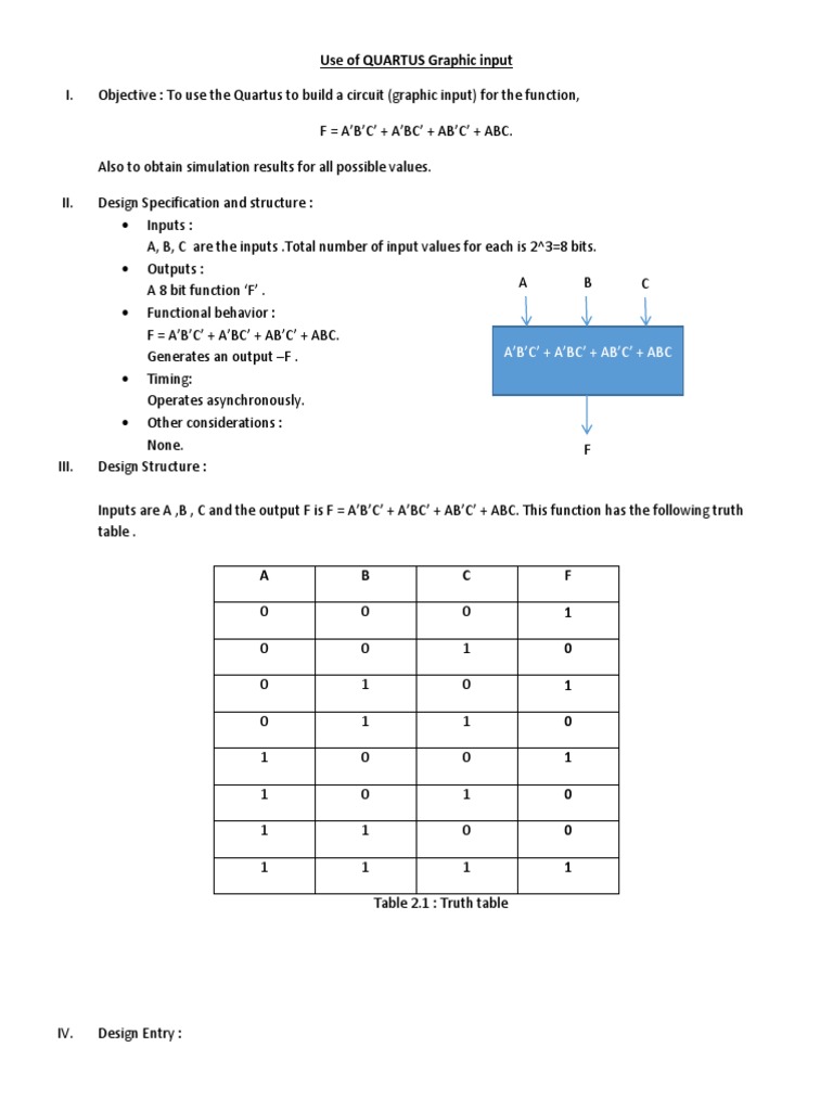 Quartus Circuit Design and Simulation Guide | PDF | Hardware ...