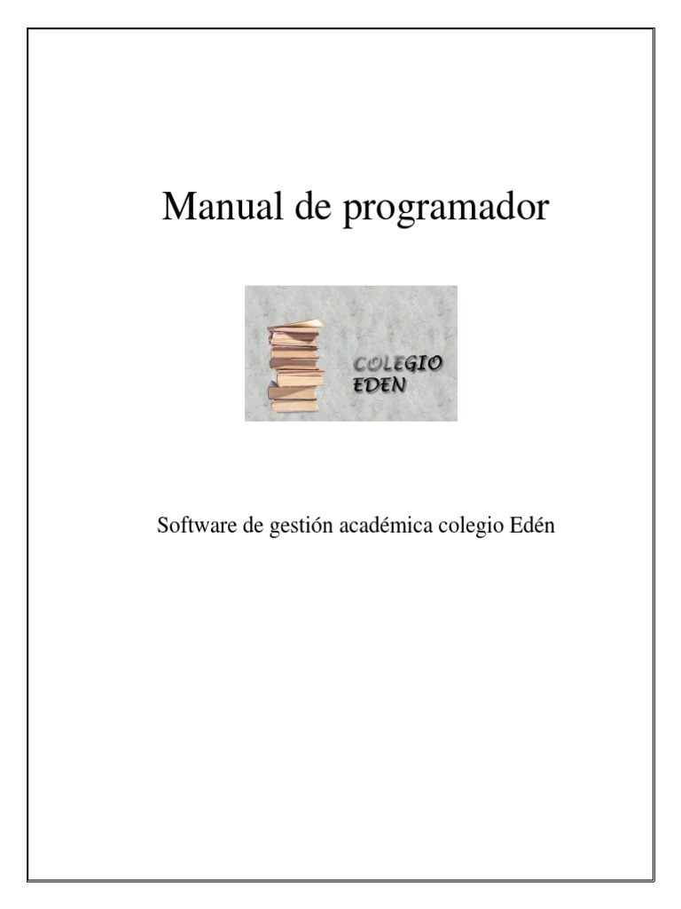 Manual de Programador | PDF | Base de datos relacional | Ventana ...