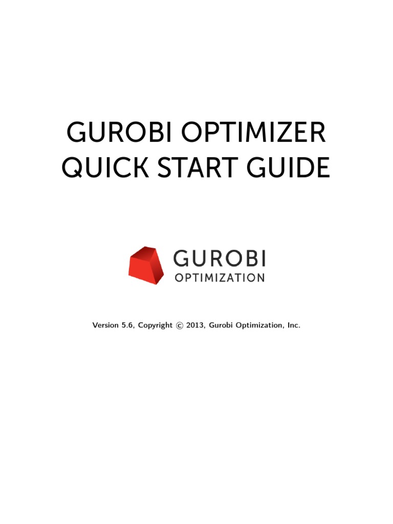 Gurobi Optimizer | PDF | Domain Name System | Command Line Interface