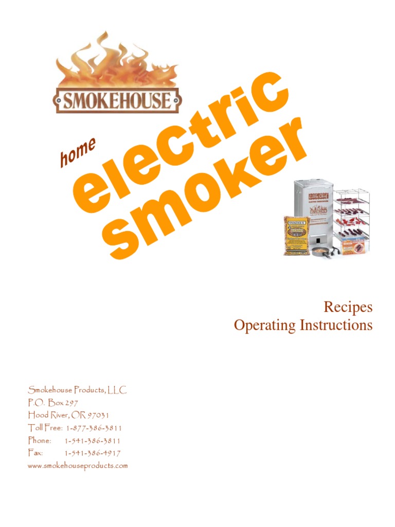 Big Chief Electric Smokehouse Manual & Cookbook | PDF | Smoking ...