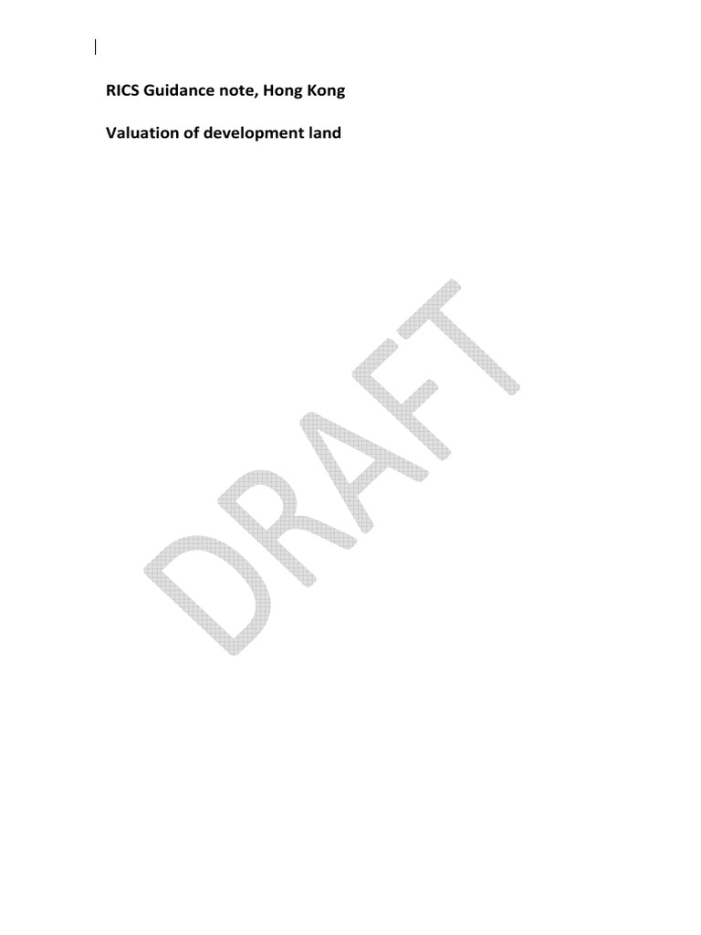RICS On Valuation of Development Land | PDF | Real Estate Appraisal ...