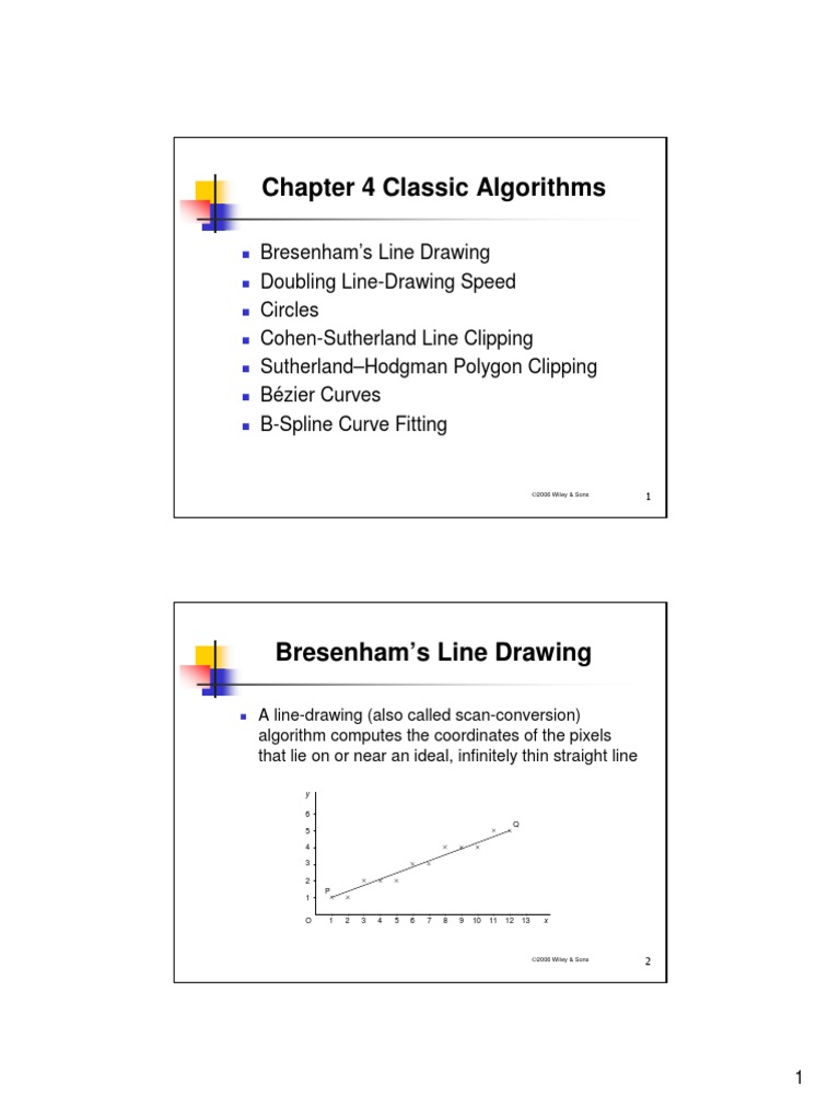Classic Algorithms - Computer Graphics | PDF | Trigonometric Functions ...