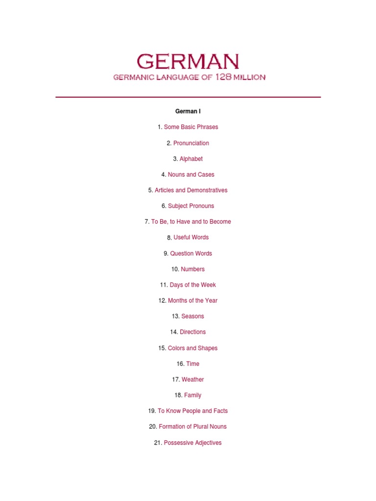 Learn Germna | PDF | Grammatical Gender | Linguistic Typology