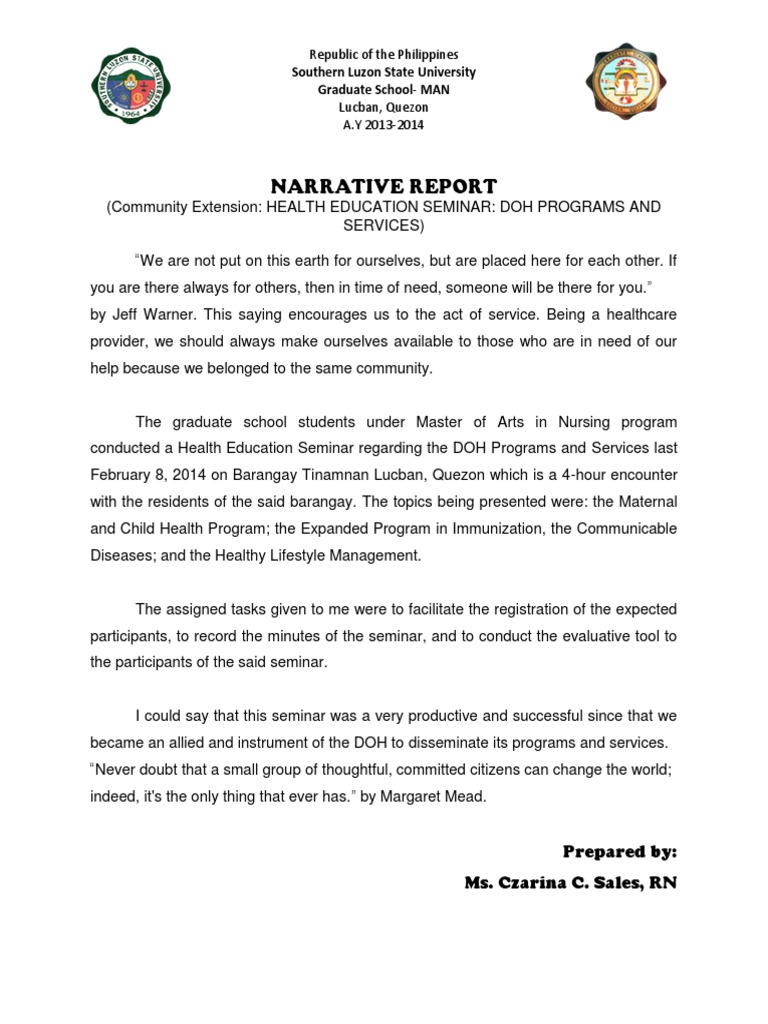 Narrative Community Extention | PDF | Curriculum | Nursing