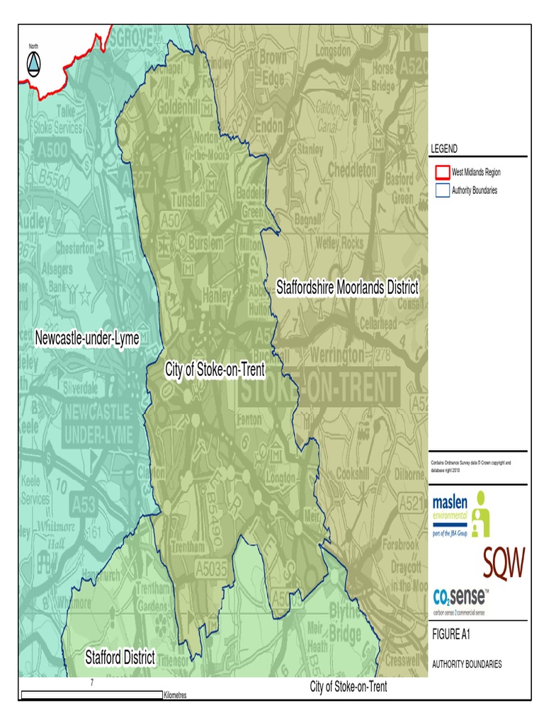 Stoke On Trent Map | Download Free PDF | Stoke On Trent | Sustainable ...