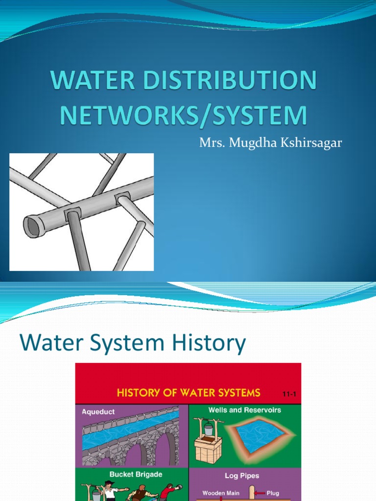 Urban Water Distribution Guide | PDF | Water Supply Network | Pump