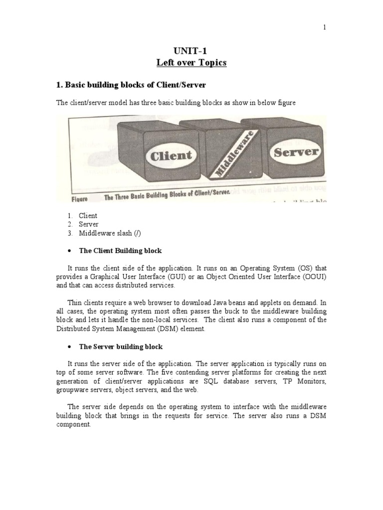 Basic Building Blocks of Client | PDF | Component Based Software ...