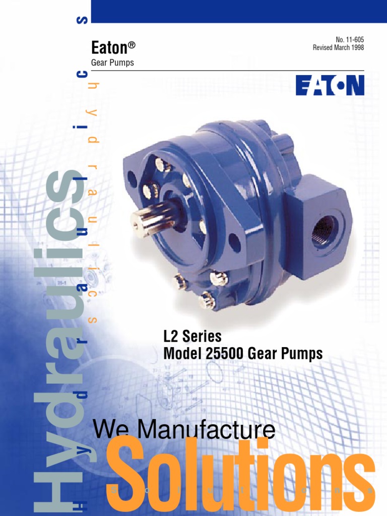 Eaton Gear Pumps | PDF | Pump | Gear