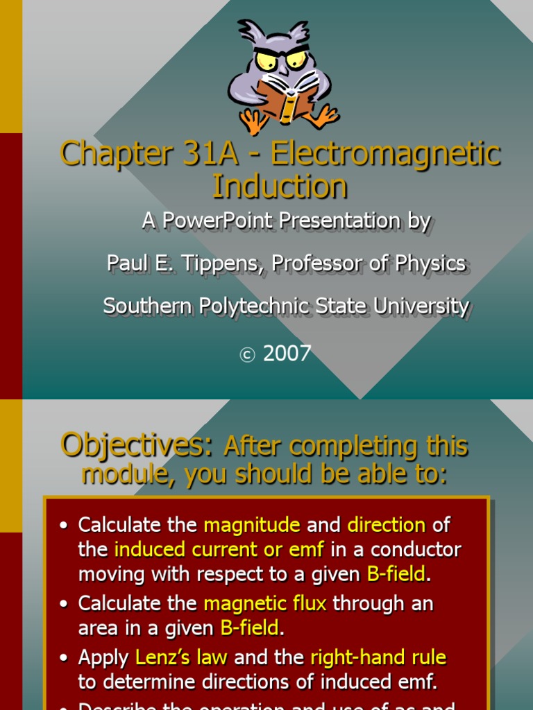 Chapter 31 A | PDF | Electromagnetic Induction | Magnetic Field