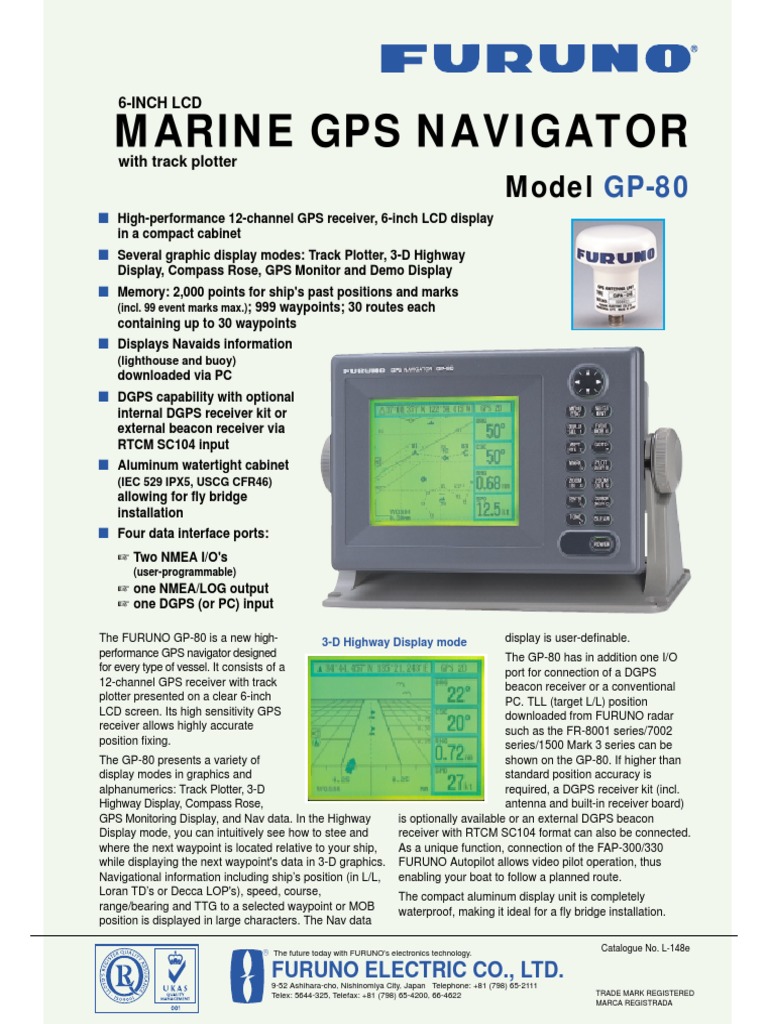 GP80 Brochure | PDF | Global Positioning System | Navigation
