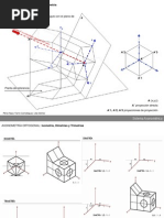 Sesion 13 Axonometria Explotada | PDF | Perspectiva (Gráfica) | Geometría