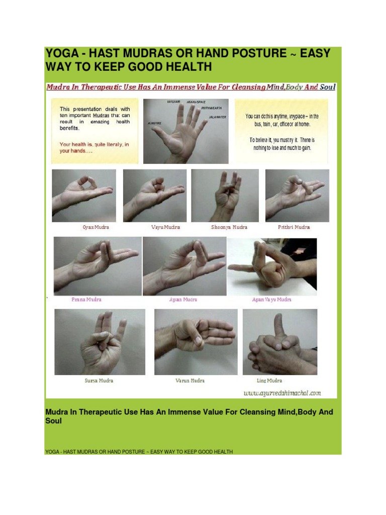 YOGA Mudras | PDF | Yoga | Clinical Medicine