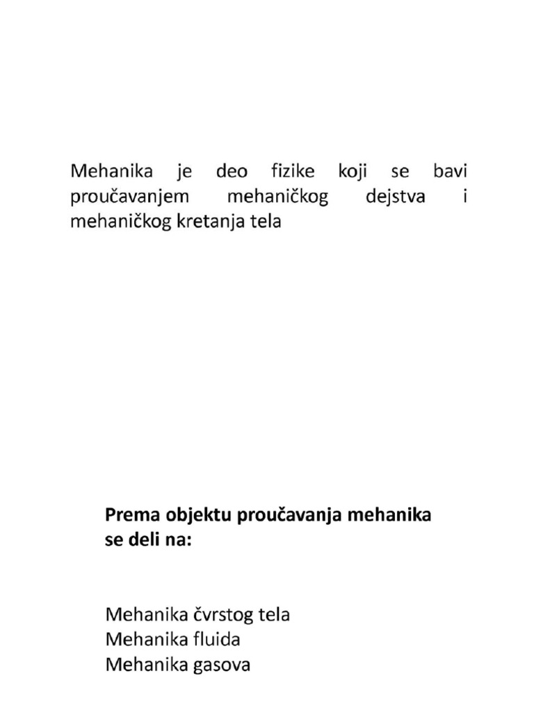 Mehanika, Statika | PDF