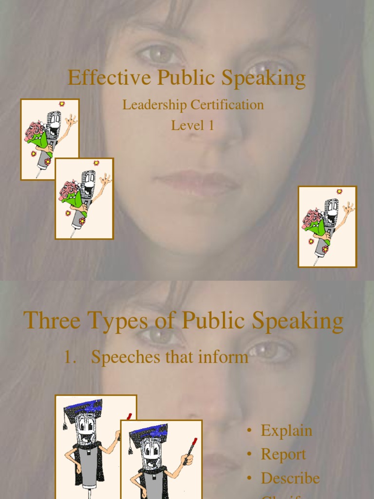 Types and Techniques of Public Speaking | PDF | Public Speaking