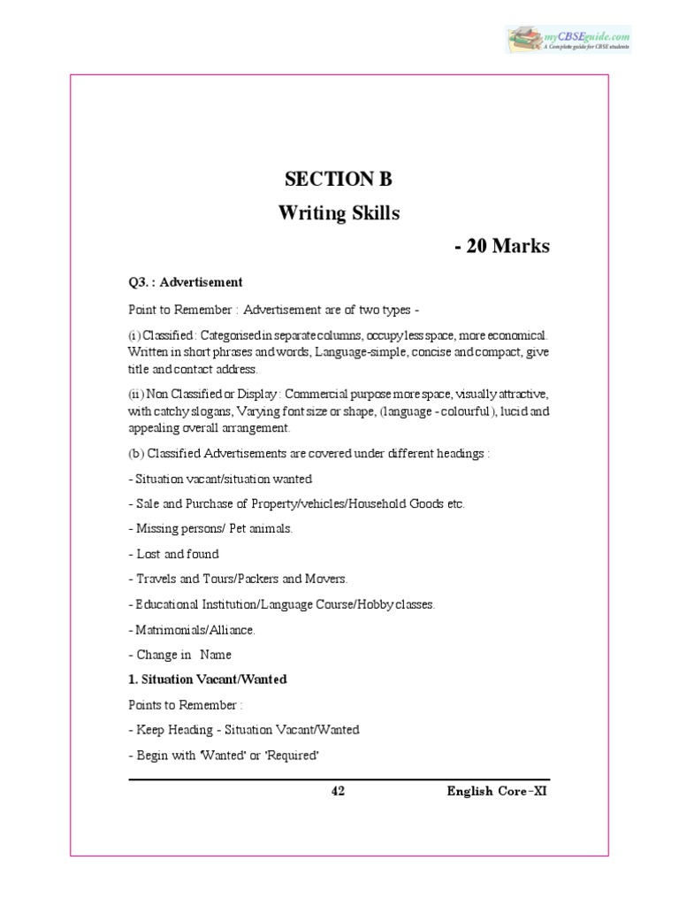 Section B Writing | PDF | Delhi | Advertising