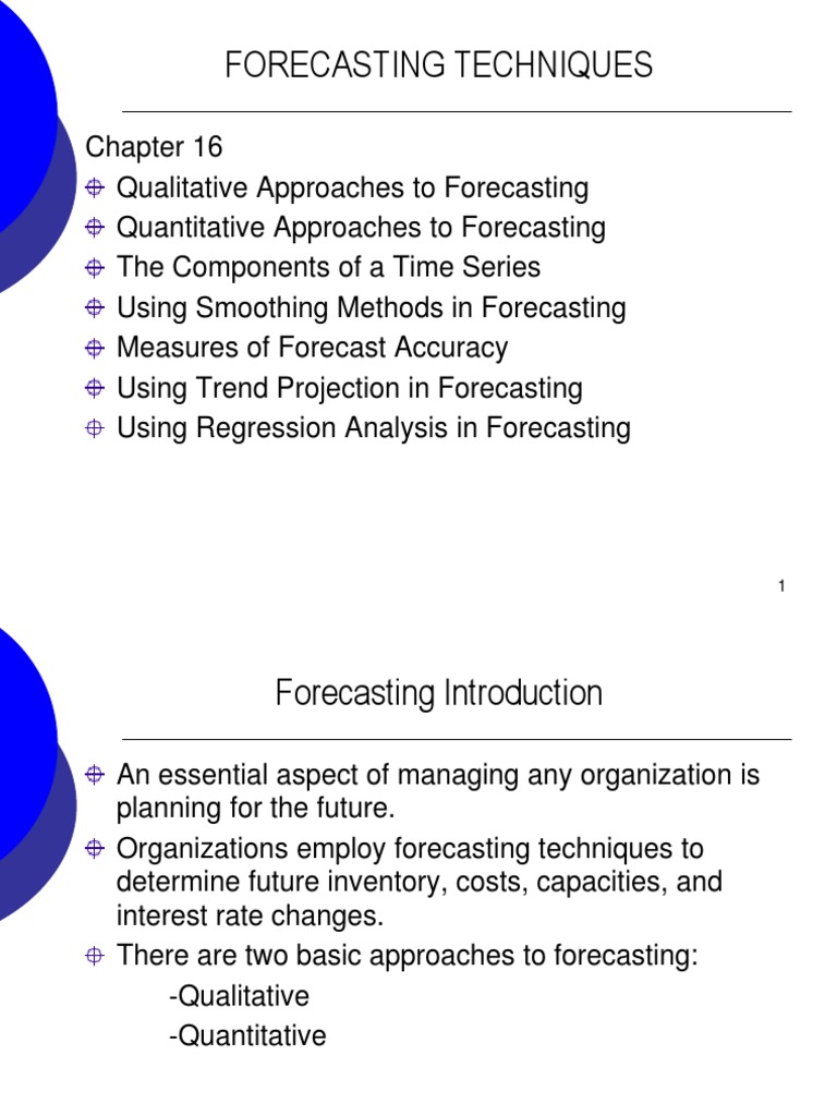 Forecasting Techniques | PDF | Moving Average | Forecasting