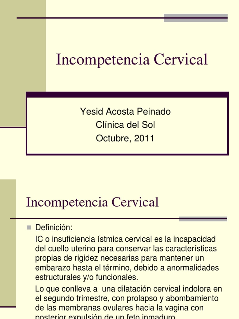 Incompetencia Cervical | PDF