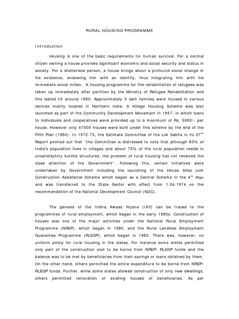 Scheme IAY | PDF | Business | Nature