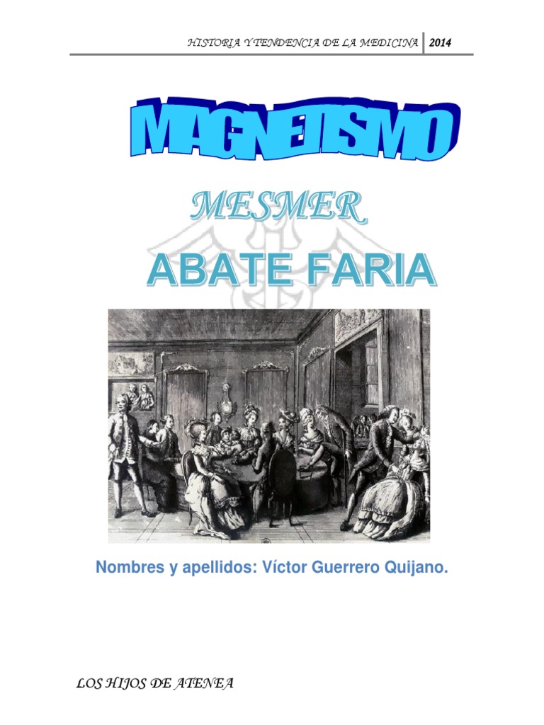 Magnetismo Mesmer, Abate Faria | PDF | Alquimia | Hipnosis