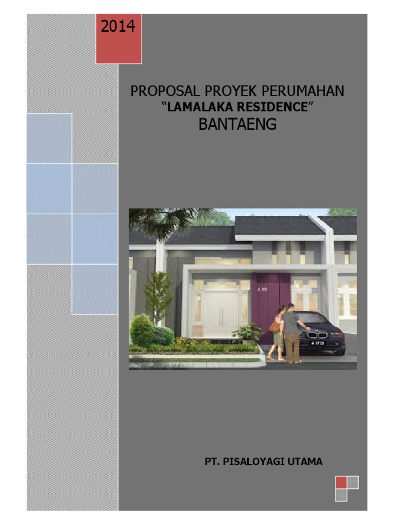 Cara Contoh Proposal Proyek Perumahan Lukisan - Riset