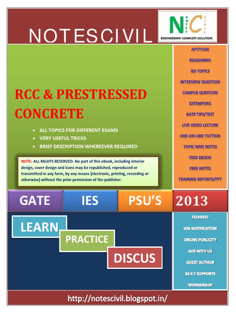 RCC & Prestressed Concrete | PDF | Communication
