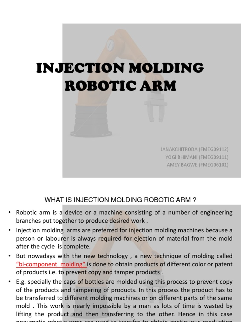 Injection Molding Robotic Arm | PDF | Machines | Robotics