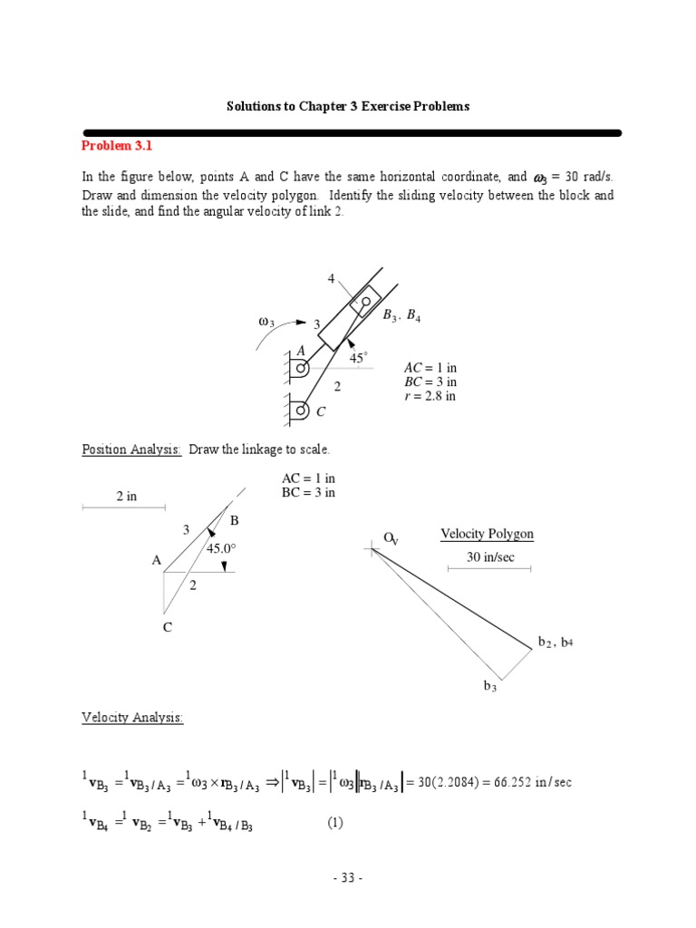 Kinematics of Machine | PDF