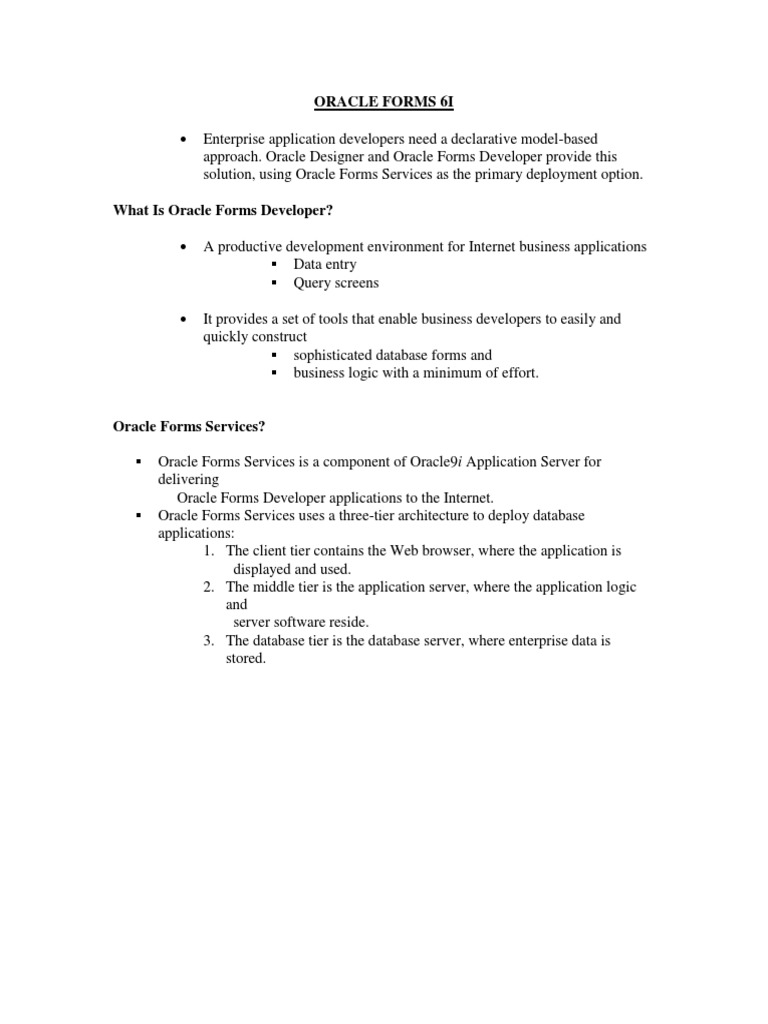 Oracle Forms 6i | PDF | Pl/Sql | Variable (Computer Science)