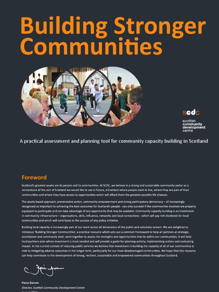 Building Stronger Communties | PDF | Capacity Building | Empowerment