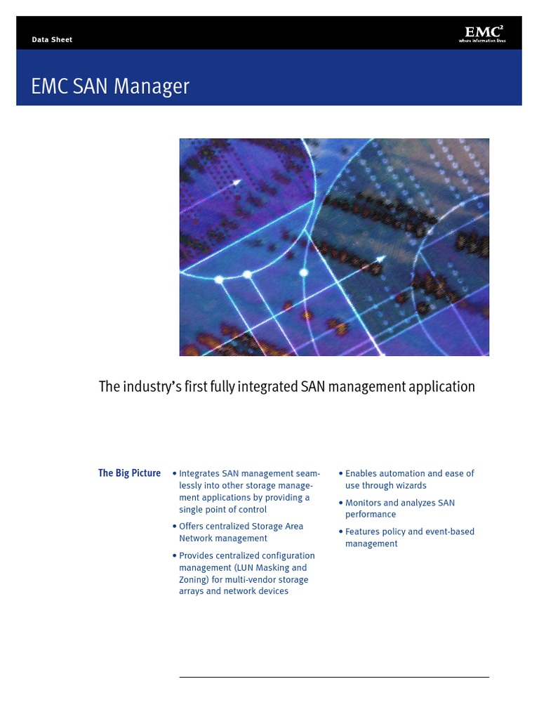 SAN Manager | PDF | Computer Data Storage | Computer Network