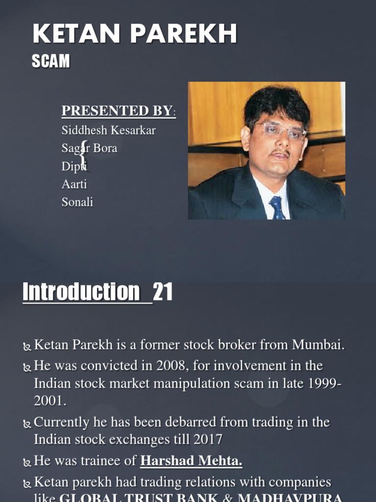 Ketan Parekh | Short (Finance) | Stocks