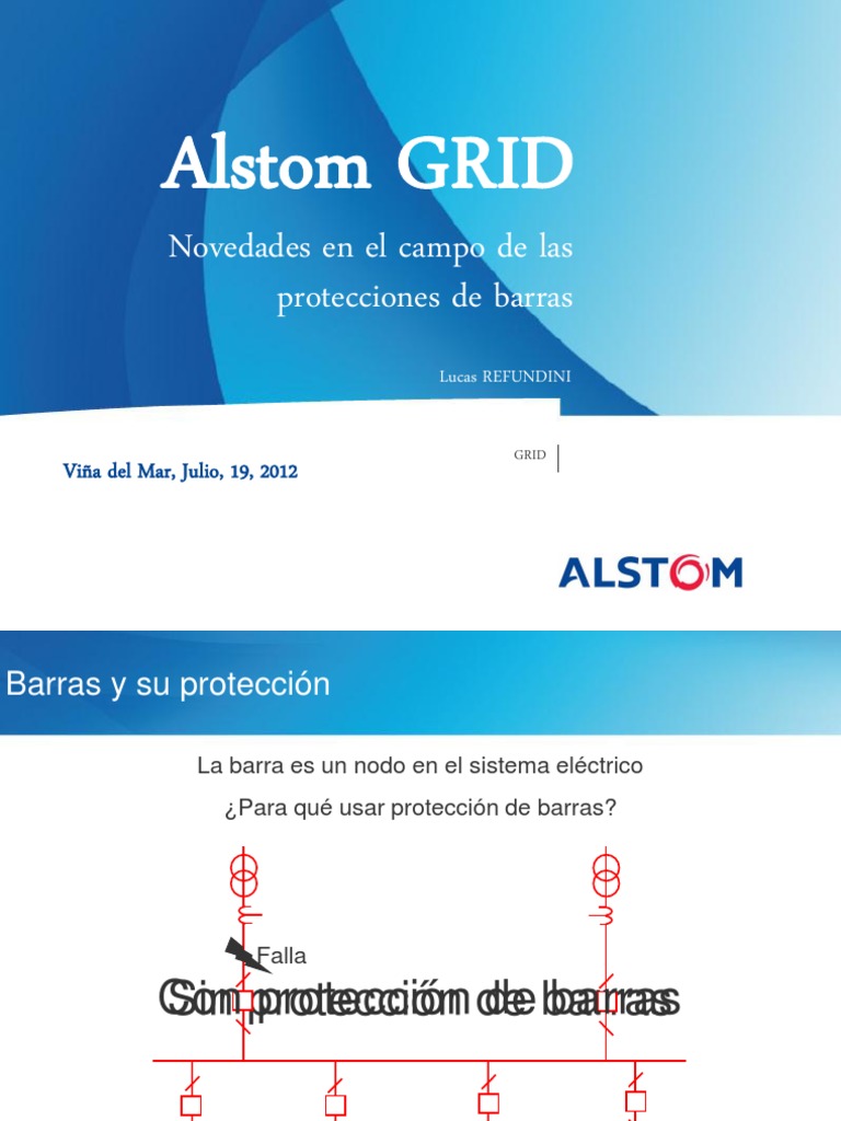 Presentación ALSTOM Grid 2 - Lucas Refundini - Final1 | PDF | Relé ...